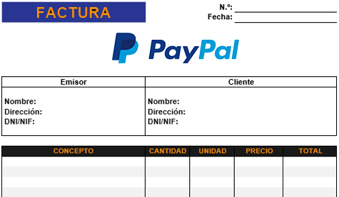 FACTURA en PAYPAL: Cómo hacerla en 5 Pasos