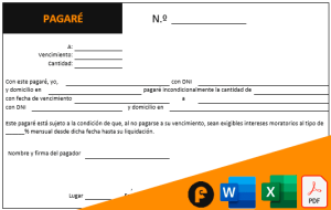 FORMATO DE PAGARÉ - gratis [2025 ]
