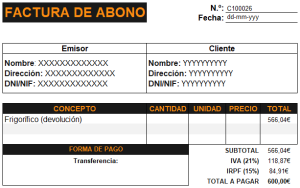 Cómo hacer una FACTURA DE ABONO | Ejemplo [ 2023 ]
