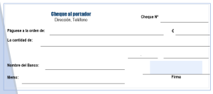 Cómo se escribe una CANTIDAD en LETRA para un CHEQUE