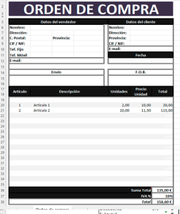 ORDEN DE COMPRA: Formato gratis y cómo llenarla ️
