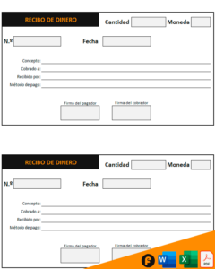 Modelo de RECIBO DE DINERO- gratis [2025 ]
