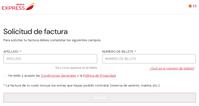 Cómo solicitar tu FACTURA en IBERIA EXPRESS [3 Pasos]